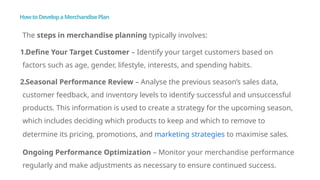 marketing management merchandise planning.pptx.. | PPT