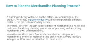 marketing management merchandise planning.pptx.. | PPT