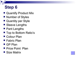 Merchandise planning step by step process | PPT