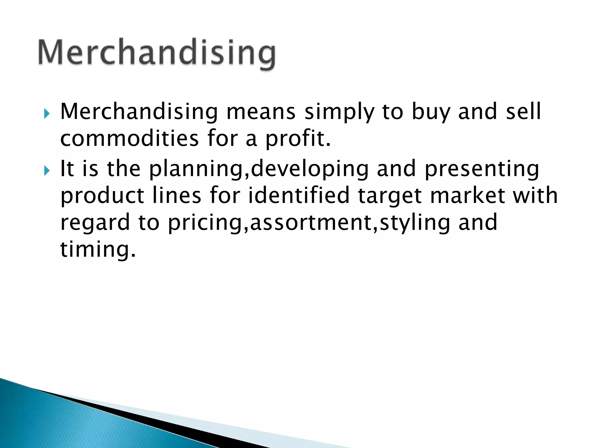 Merchandising | PPTX