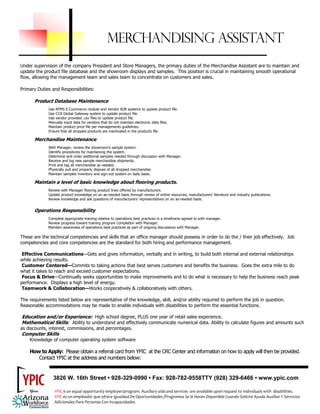 Merchandising Assistant | PDF
