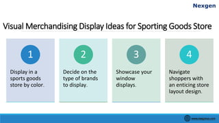 Merchandising in a Sporting Goods Store 4 Visual Merchandising Display ...