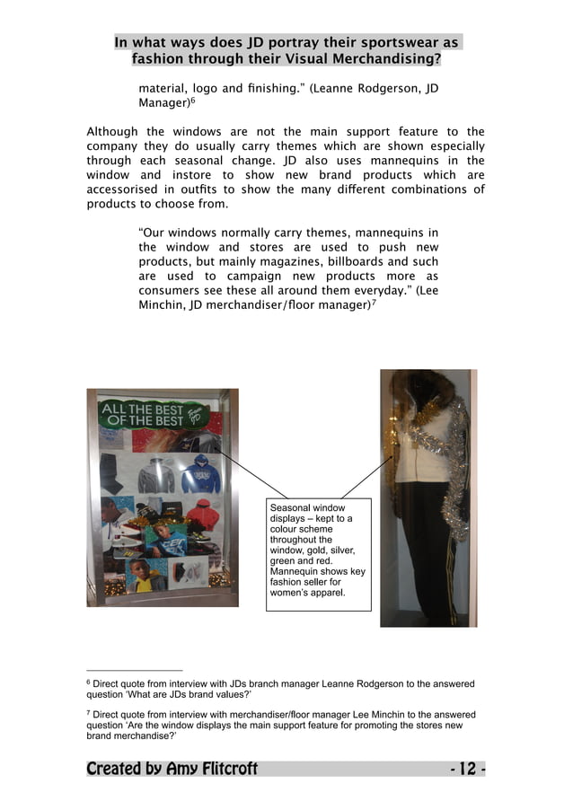 Merchandising report | PDF