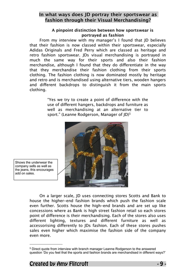 Merchandising report | PDF