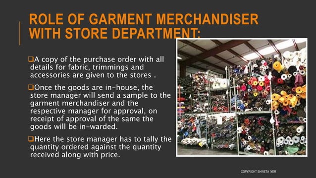 Merchandising roles and responsibilities | PPTX