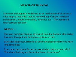 Merchant Banking | PPT