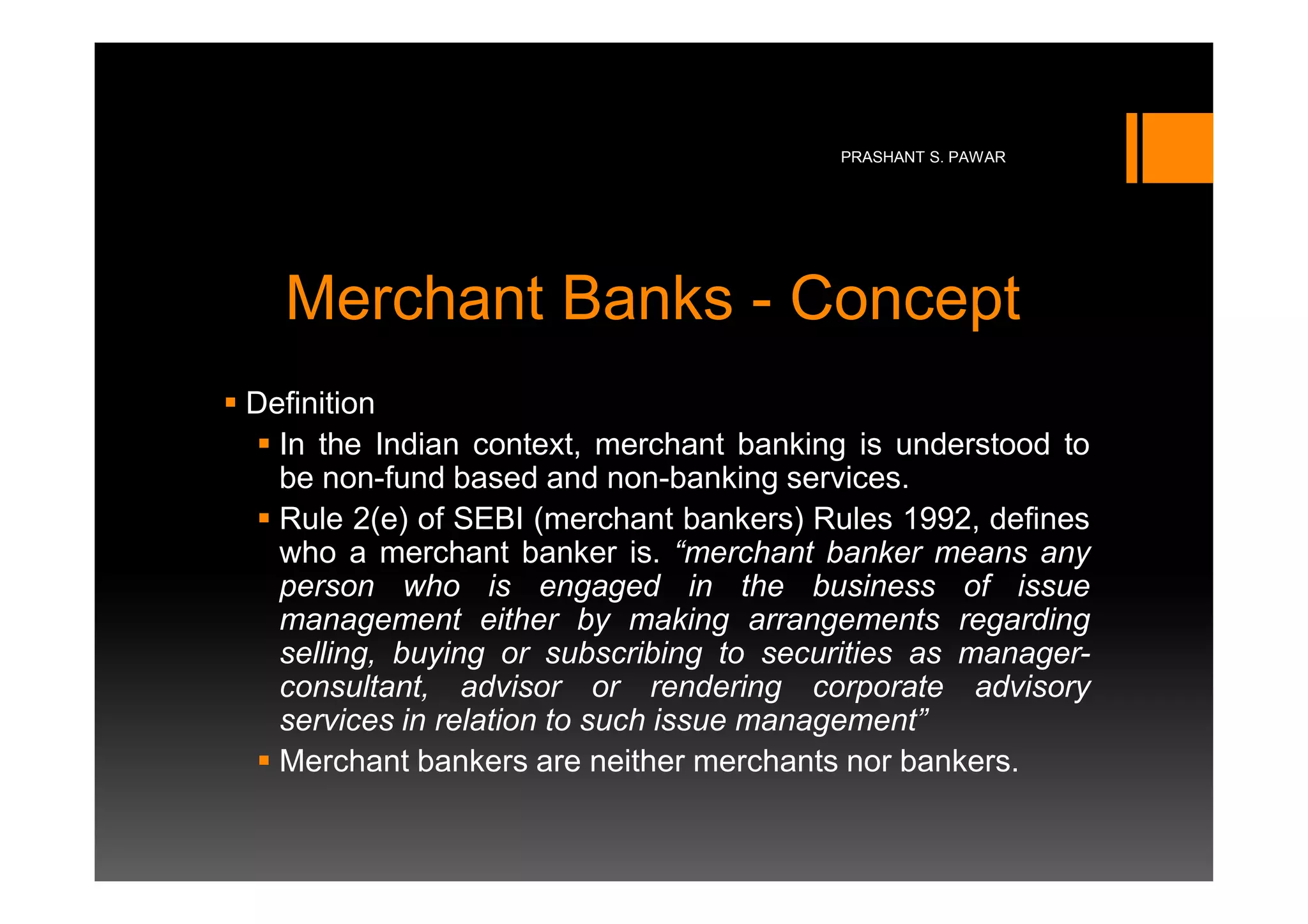 Merchant banking | PDF
