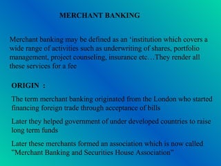 Merchant banking | PPT