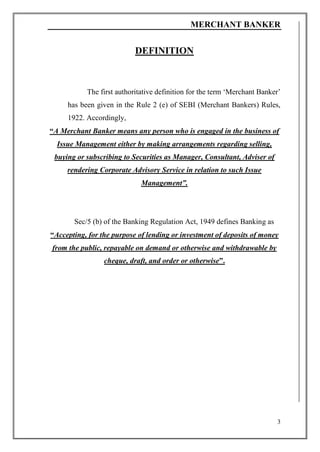 Merchant banking | PDF