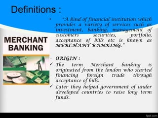 Merchant banking | PPT