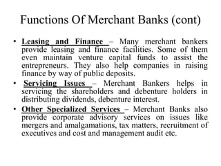 Merchant banking | PPTX
