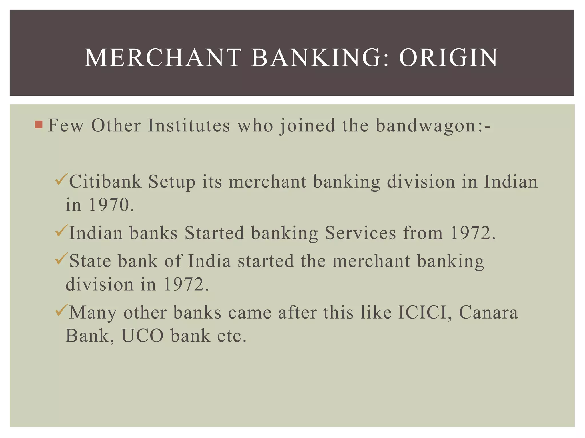 Merchant banking | PPTX