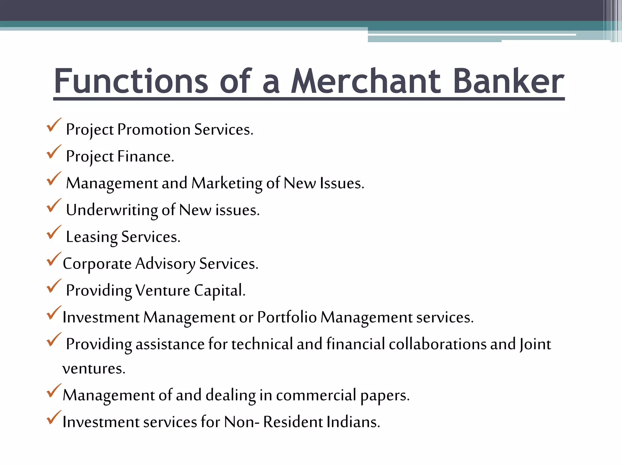 Merchant banking | PPTX