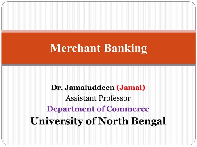 Merchant banking | PPT