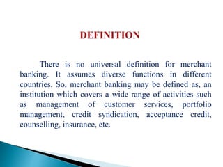 Merchant banking | PPTX