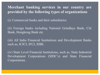 Merchant banking | PPTX