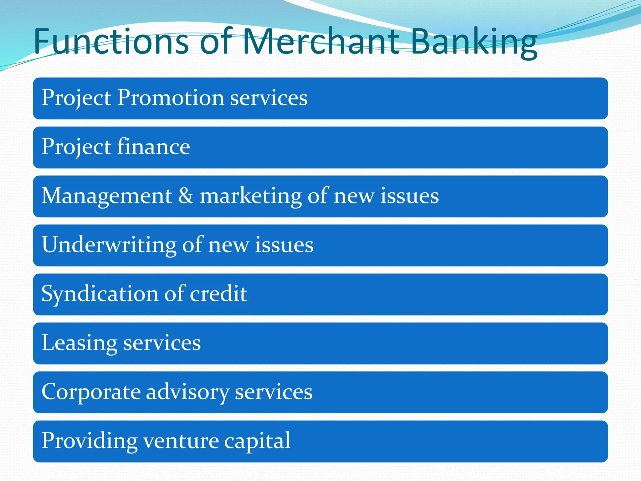 Merchant Banking Functions and Guidelines | PPT