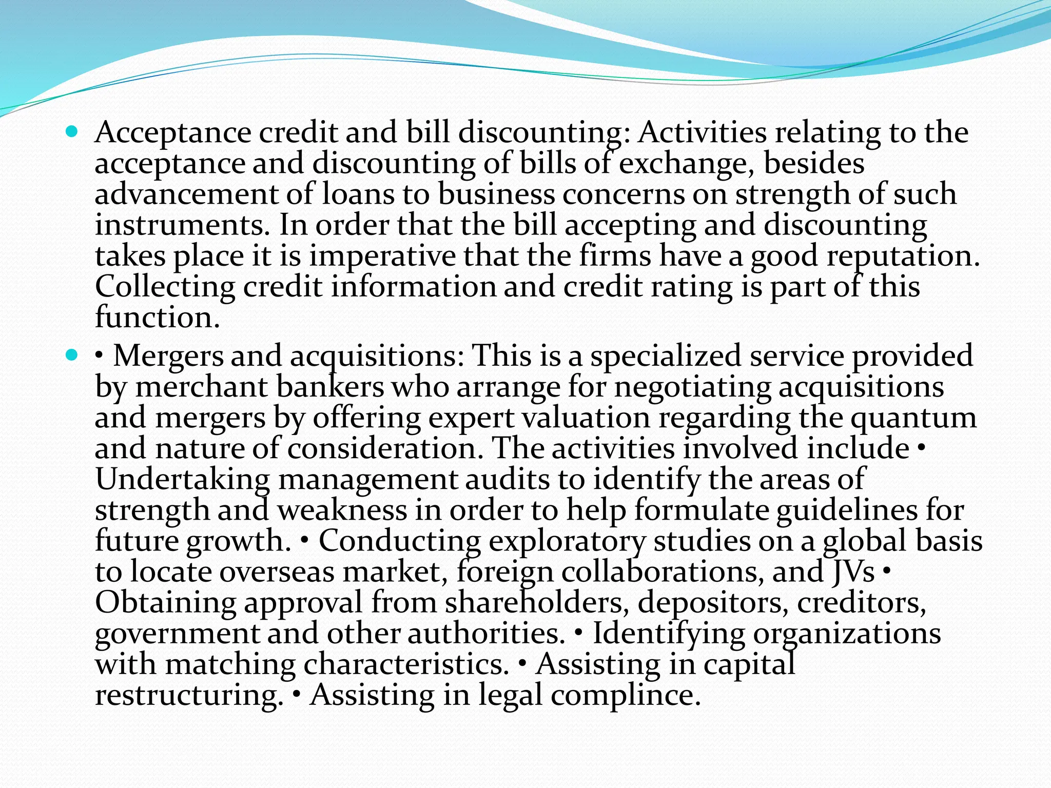 Merchant Banking Functions and Guidelines | PPTX