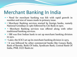 Merchant Banking Functions and Guidelines | PPT