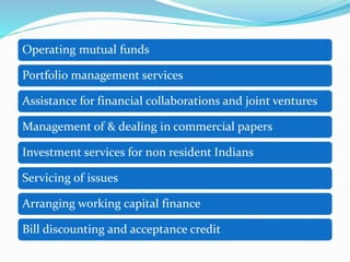 Merchant Banking Functions and Guidelines | PPT