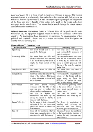 Merchant banking and financial services unit 4 notes for mba | DOC ...