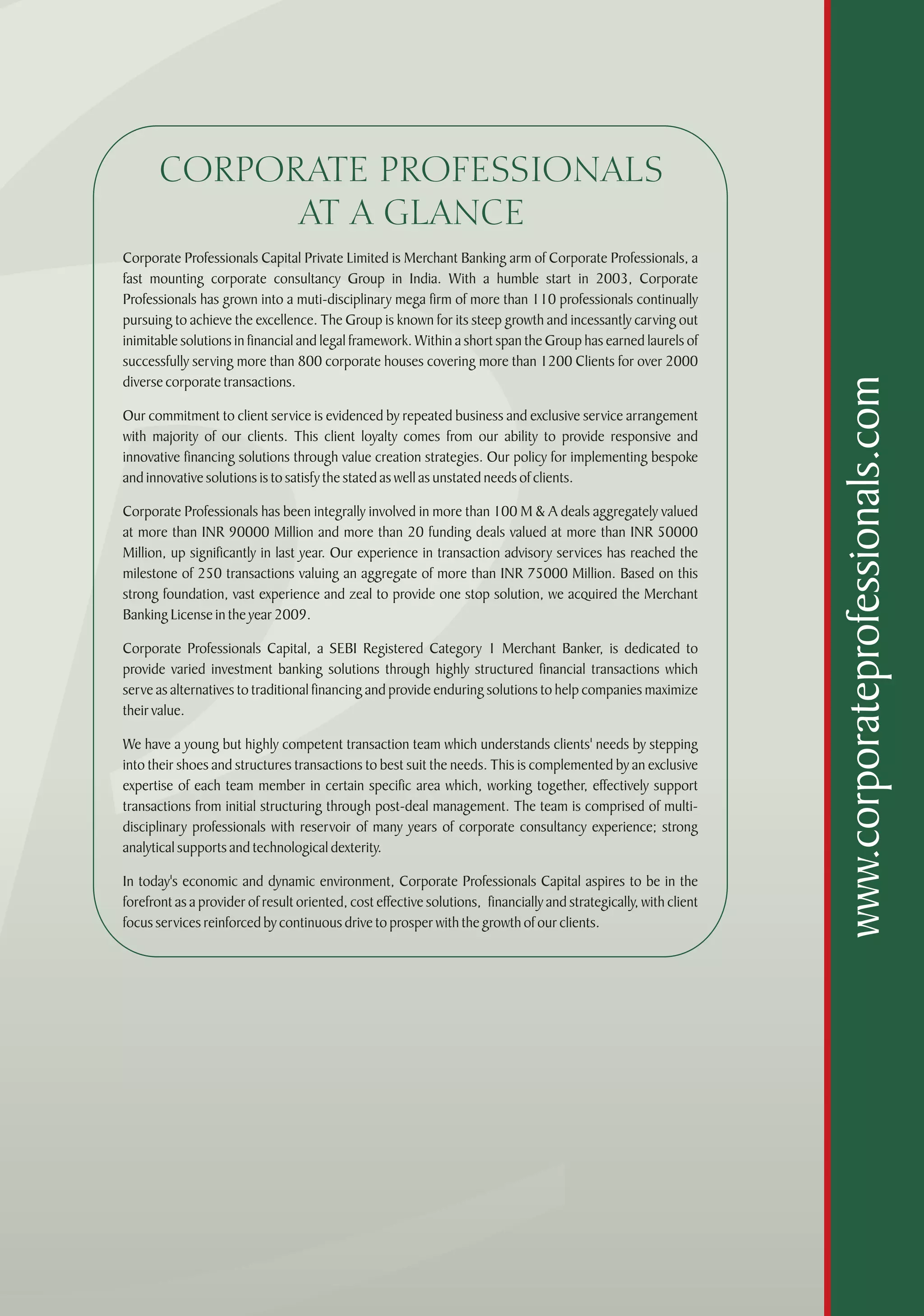 Merchant Banking Brochure | PDF