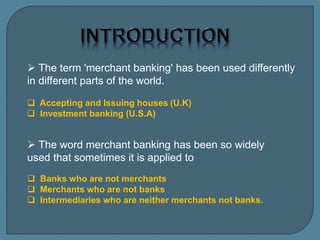 Merchant banking fms ppt | PPTX