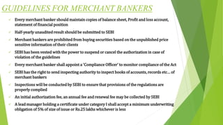 Merchant banking guidelines | PPT