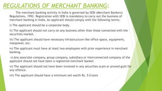 Merchant banking guidelines | PPT