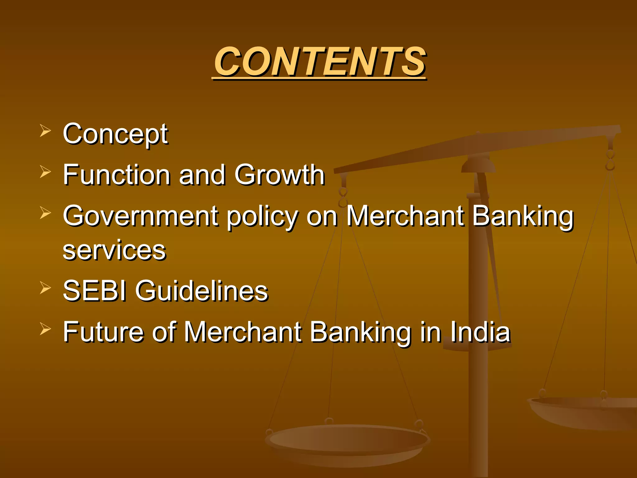 Merchant banking in india | PPT
