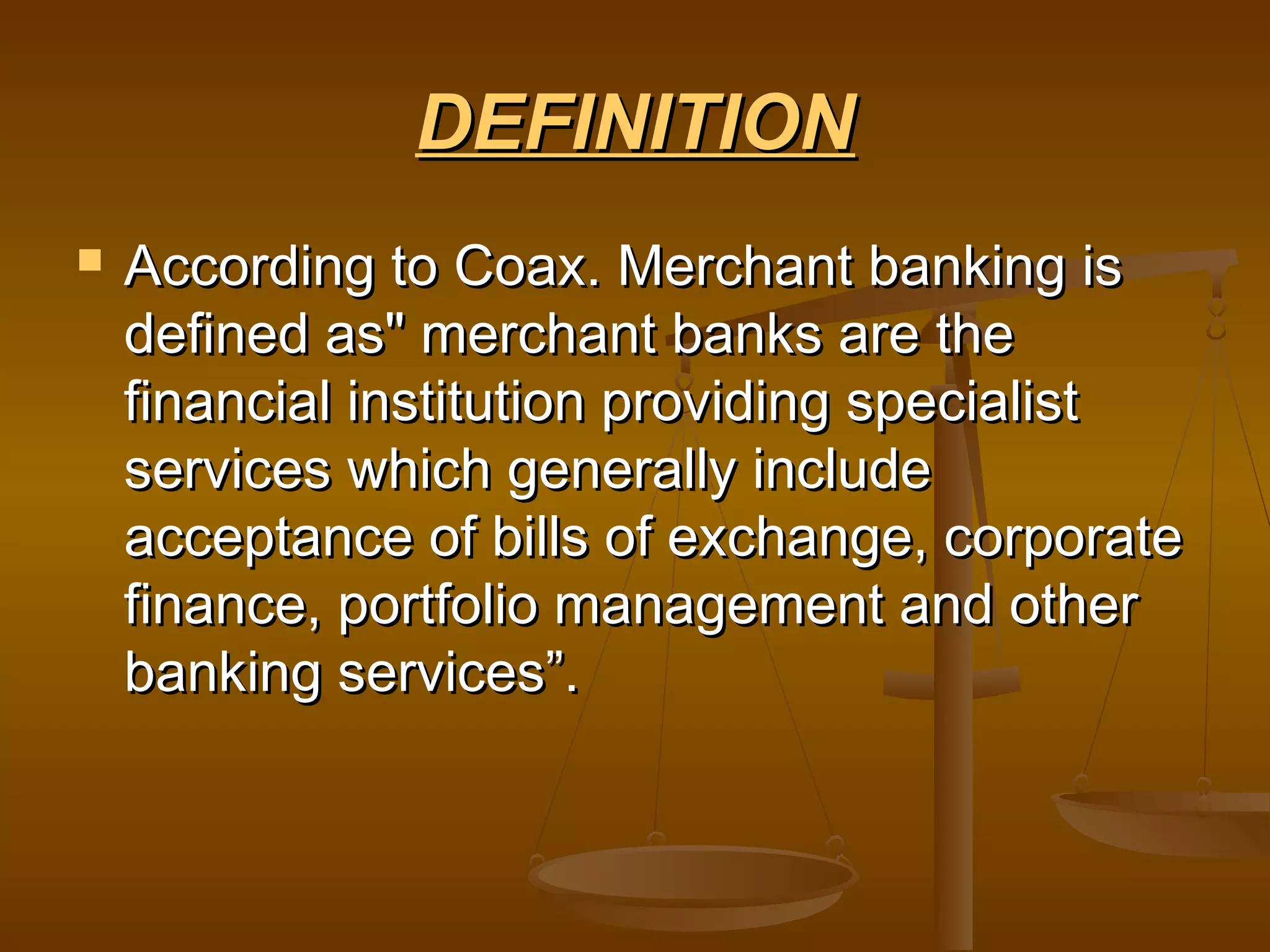 Merchant banking in india | PPT