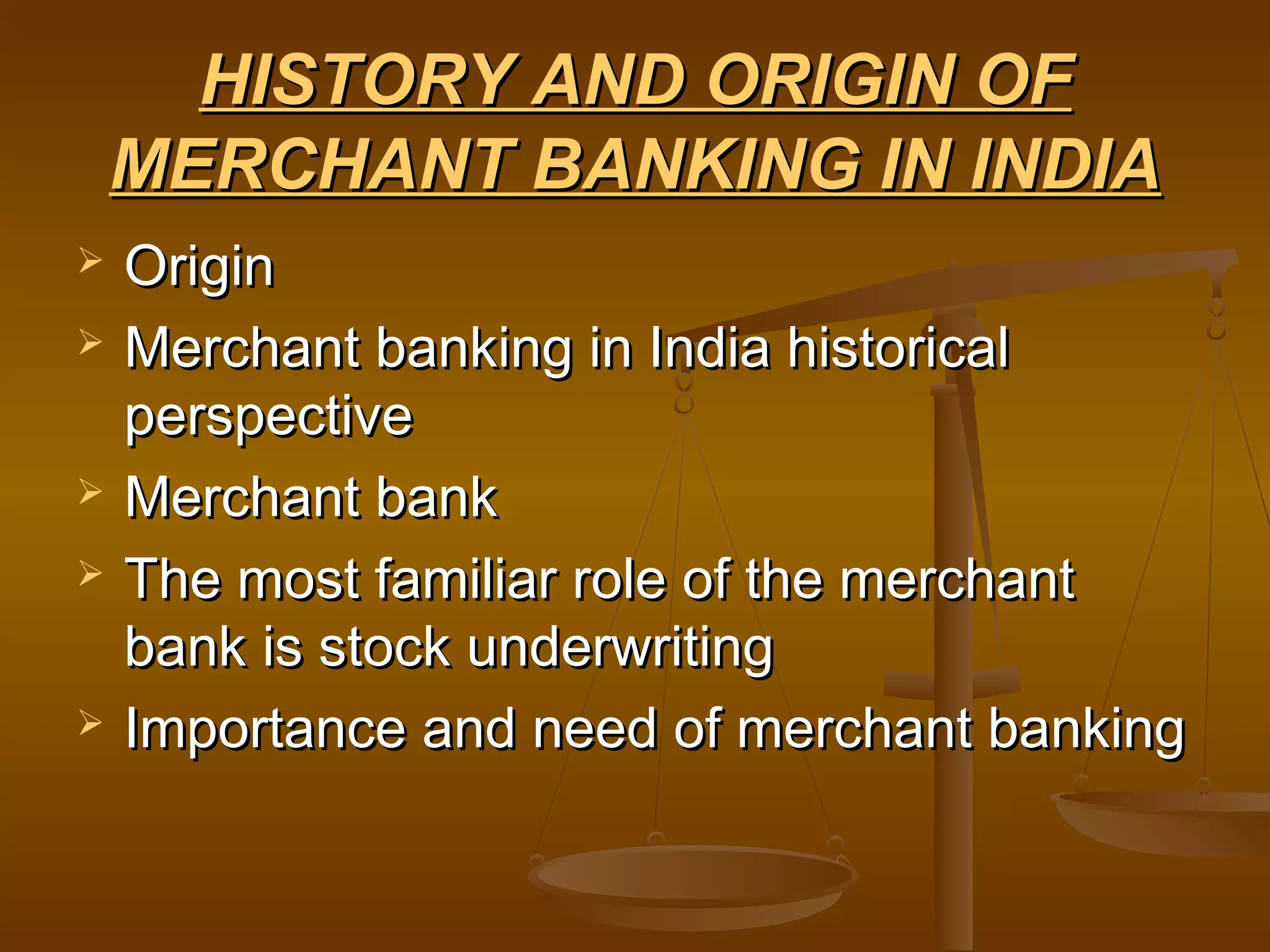 Merchant banking in india | PPT