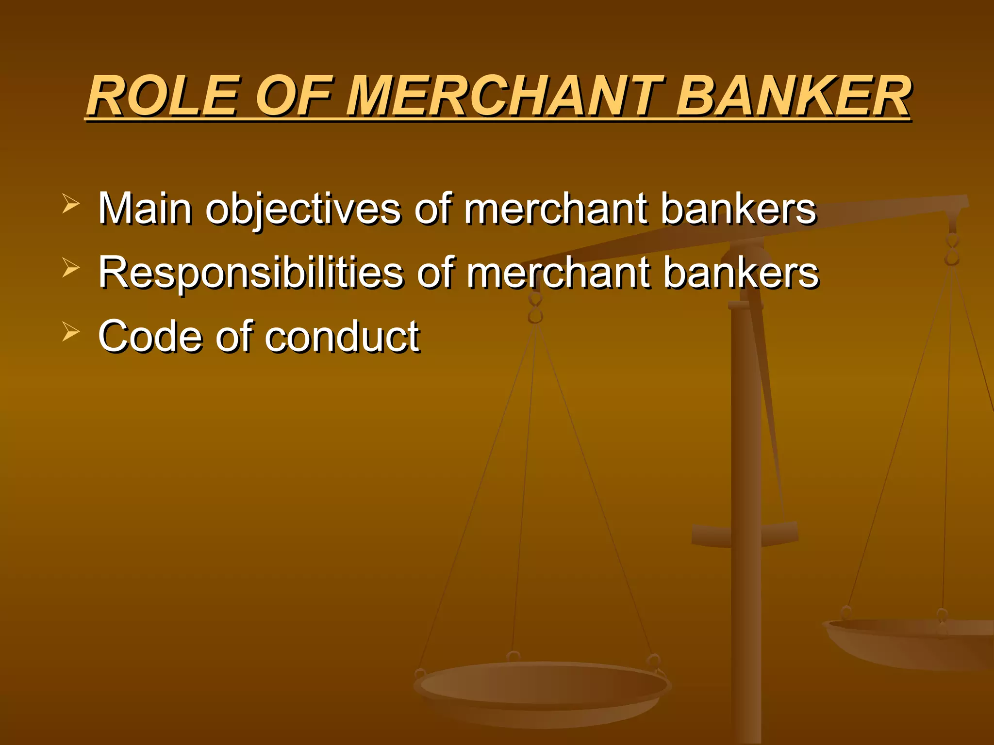 Merchant banking in india | PPT