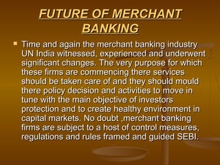 Merchant banking in india | PPT