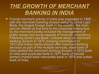 Merchant banking in india | PPT