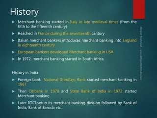 Merchant Banking in India | PPTX