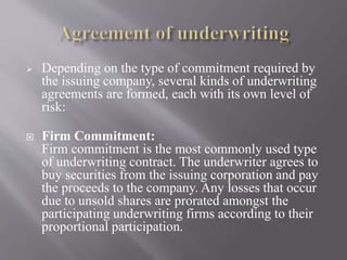 Merchant bank underwriting | PPTX