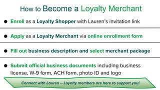 Merchant benefits presentation | PPTX | Coupons and Discounts | Shopping