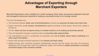 #Merchant Exports – A Complete Analysis# By SN Panigrahi | PPTX