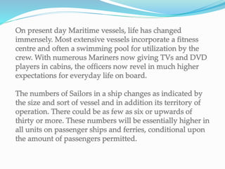 Merchant Navy Life Onboard | PPTX