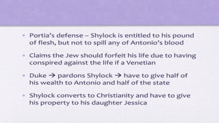 merchant of venice short explanation of play written by William Shakespeare | PPT