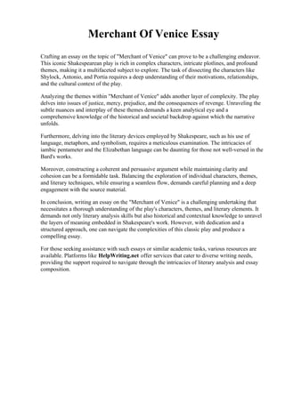 Merchant Of Venice Essay.pdf