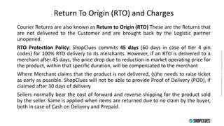 Courier Returns (RTO) | PPTX | Business | Business and Finance