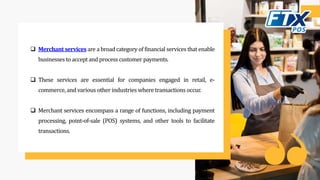 Merchant Services Providers : A Guide for Business Owners | PPTX