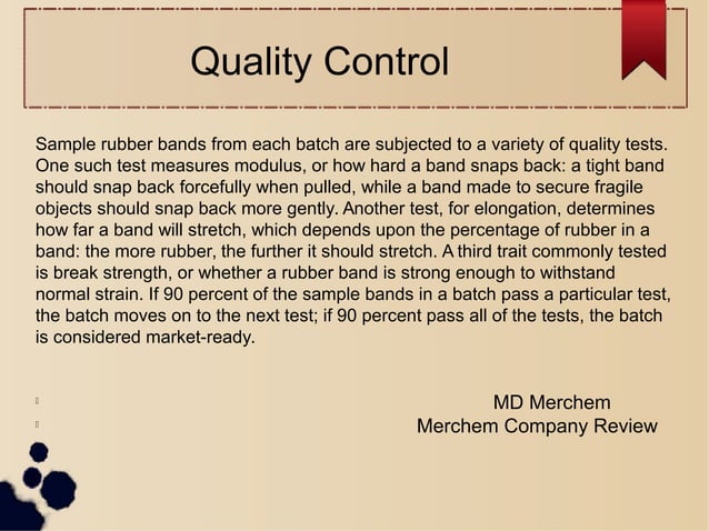 Merchem Company Review - Rubber Band | PDF
