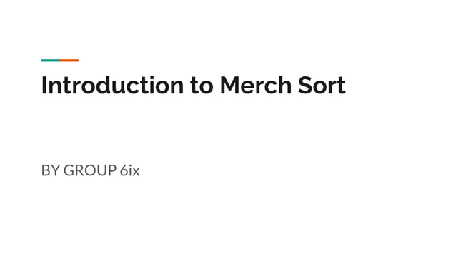 Data structure Merge Sort implementation | PPT Data structure Merge Sort implementation | PPT