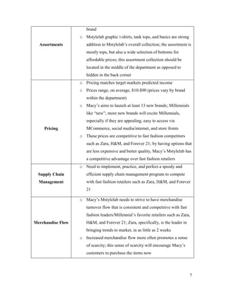 Macy's Case Study - Merchandise Strategies FIDM 2013 | DOCX