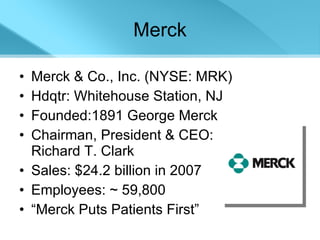Merck - Vioxx Controversy | PPT