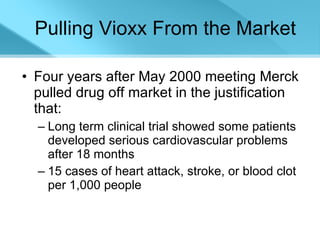 Merck - Vioxx Controversy | PPT