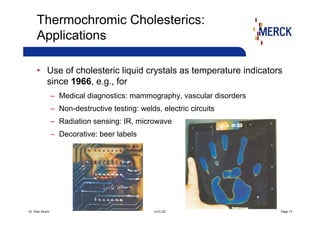 Merck Chemicals - 100 Years of Liquid Crystals at Merck | PDF